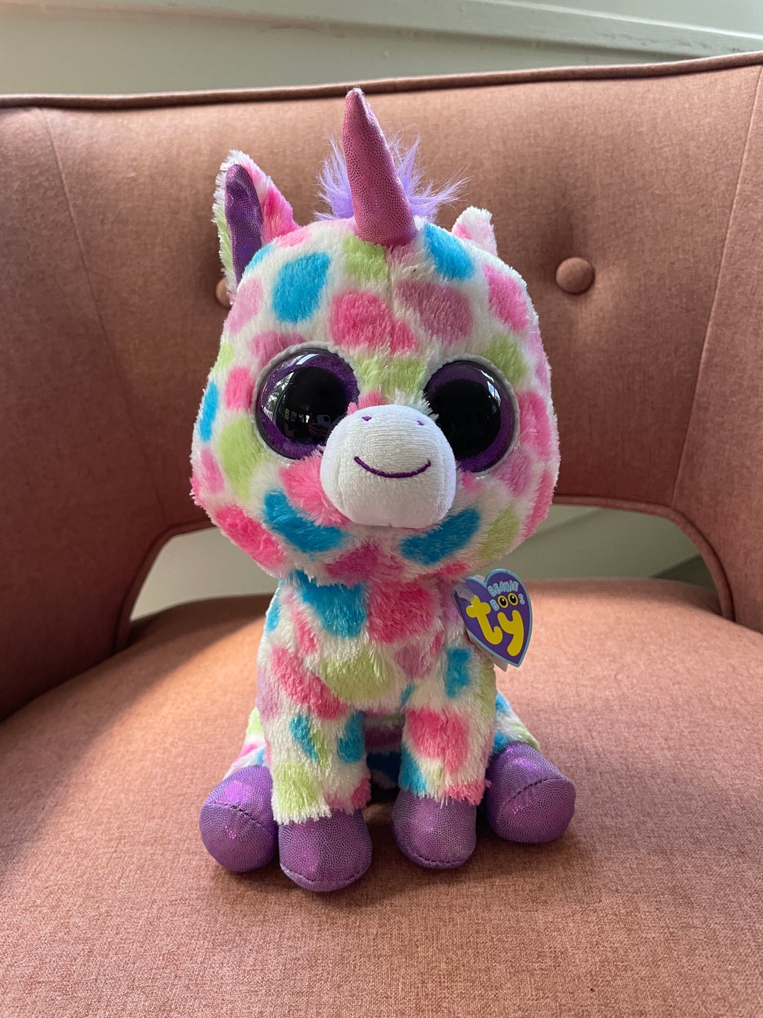 Ty 9” Beanie Boo “wishful” the Unicorn - Etsy
