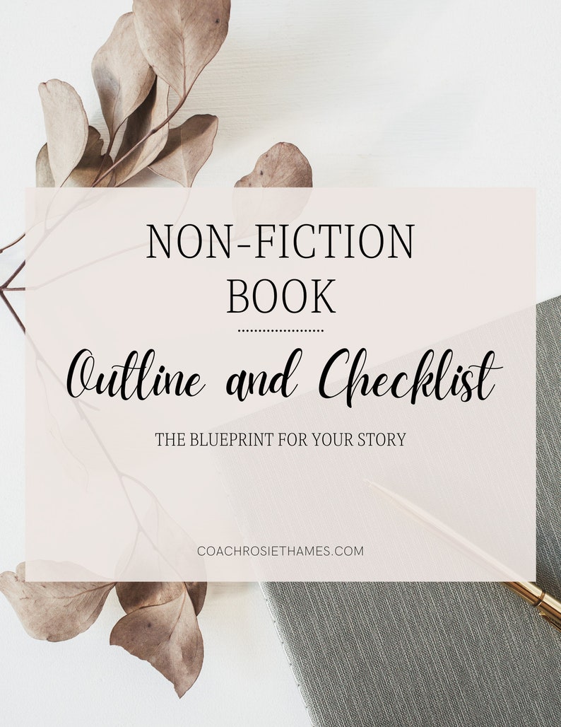 Non-fiction Book Outline and Checklist - Etsy