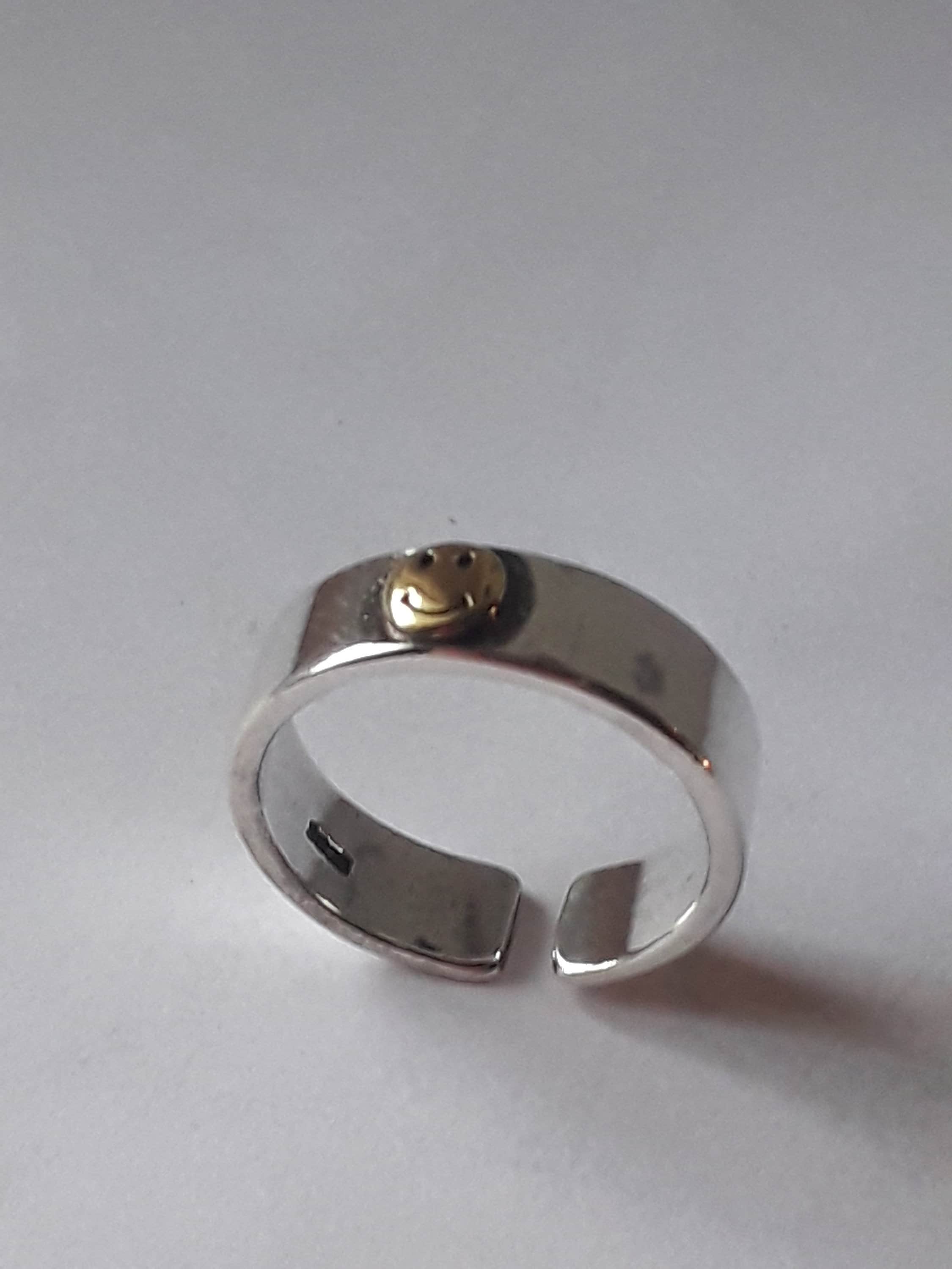 Smiley Face Ring - Etsy