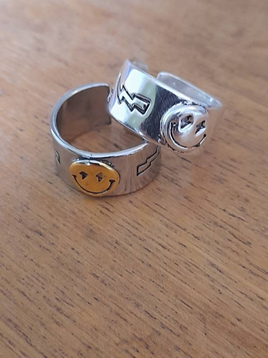 Smiley Face Ring - Etsy