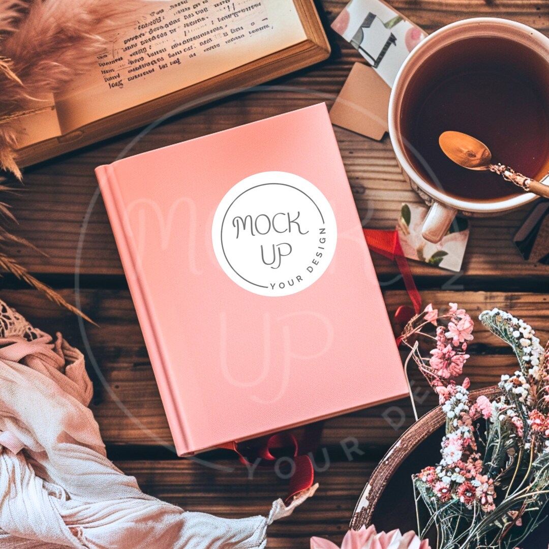 Pink Notepad Sticker Mockup: Journal Mockup (digital Download) - Etsy