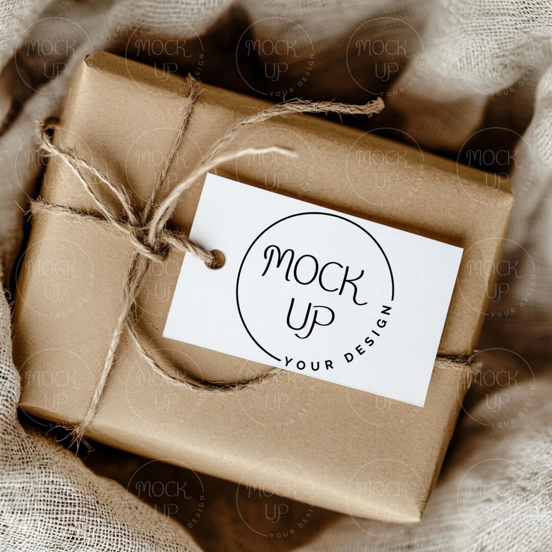 Blank Gift Tag Mockup, Minimalist Tag Sample (digital Download) - Etsy