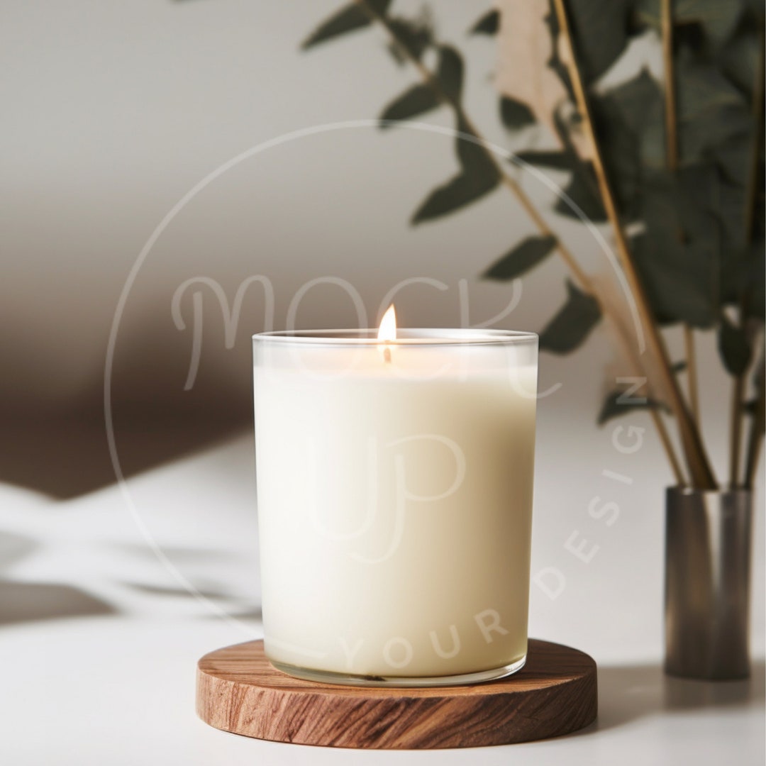Boho Candle Mockup: Styled Stock Photo (digital Download) - Etsy
