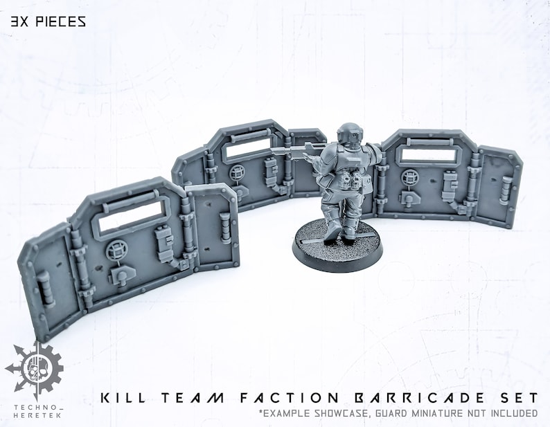 Imperial Faction Barricades - for Veteran Kill Team, 28mm Tabletop ...