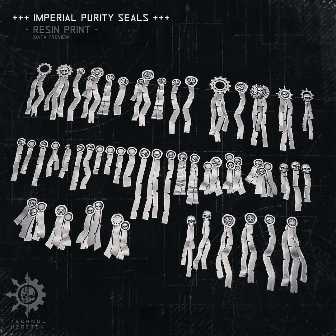 Imperial Purity Seals 50x Resin 3D Print for 28mm - Etsy Denmark
