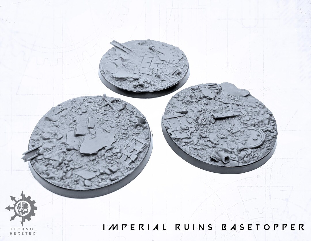 Base Topper Imperium Gothic Ruins - 60mm - for 28mm Wargame Tabletop - Etsy