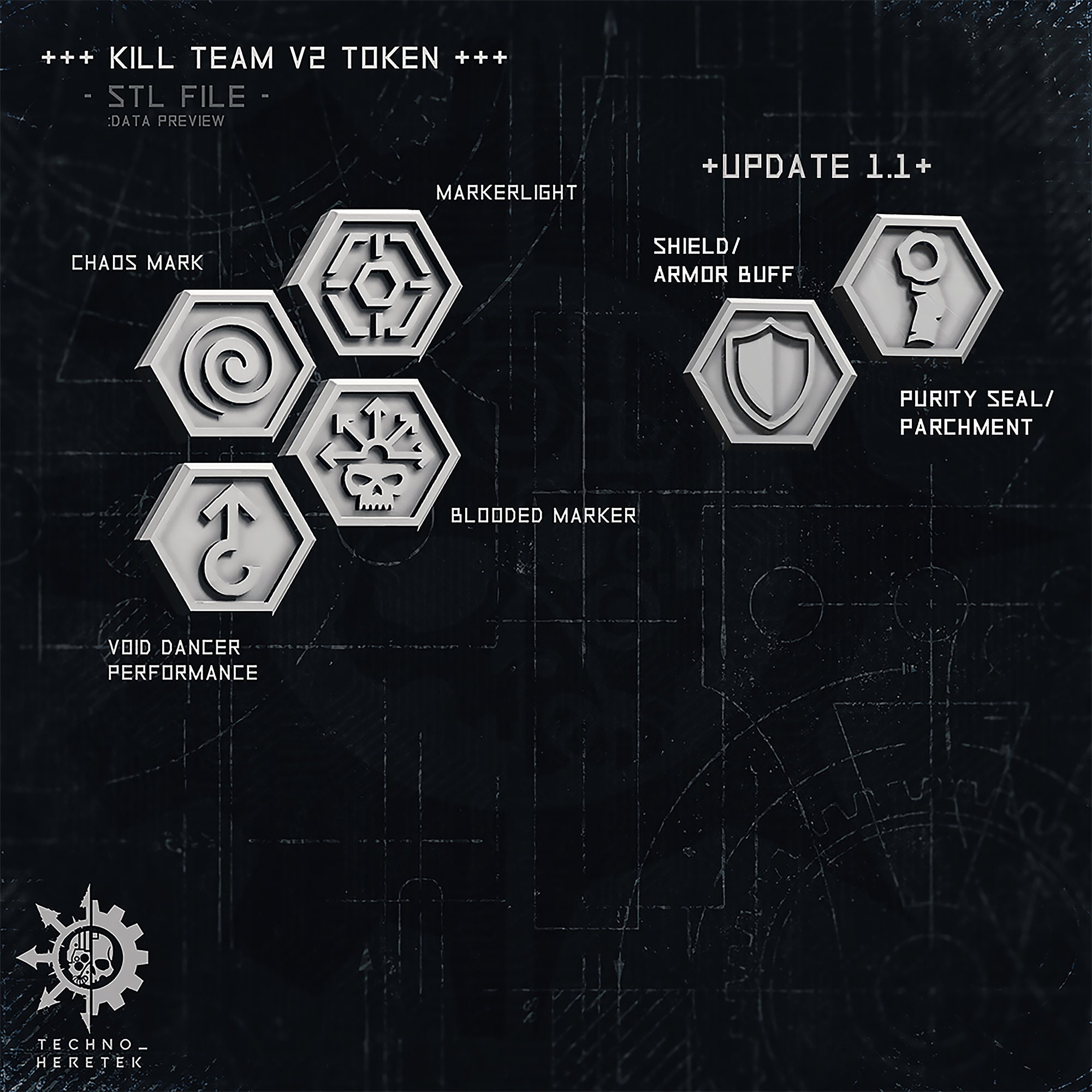 Kill Team 2021 Full Token Set Resin Print for 28mm - Etsy