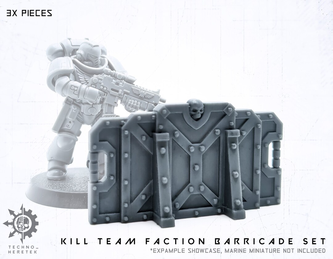 Kill Team Barricades – Resin Printed Wargame Terrain - Etsy