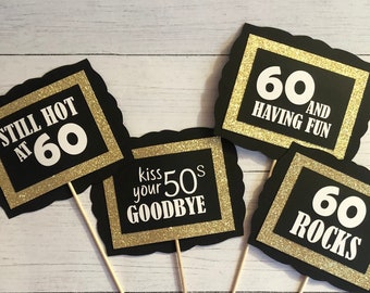 60th Birthday Decorations Number Cutout for Centerpiece 20 - Etsy