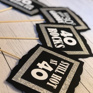 40th Birthday 40th Birthday Party Decorations Birthday Table - Etsy