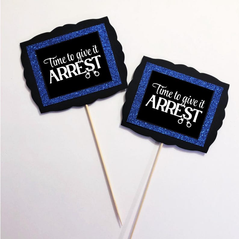 Time to Give It Arrest Retirement Party Table Decorations, Retirement ...