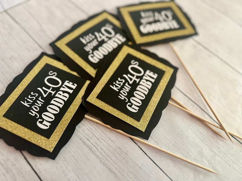 Kiss Your 40s Goodbye, 50th Birthday Decorations, 50th Party ...