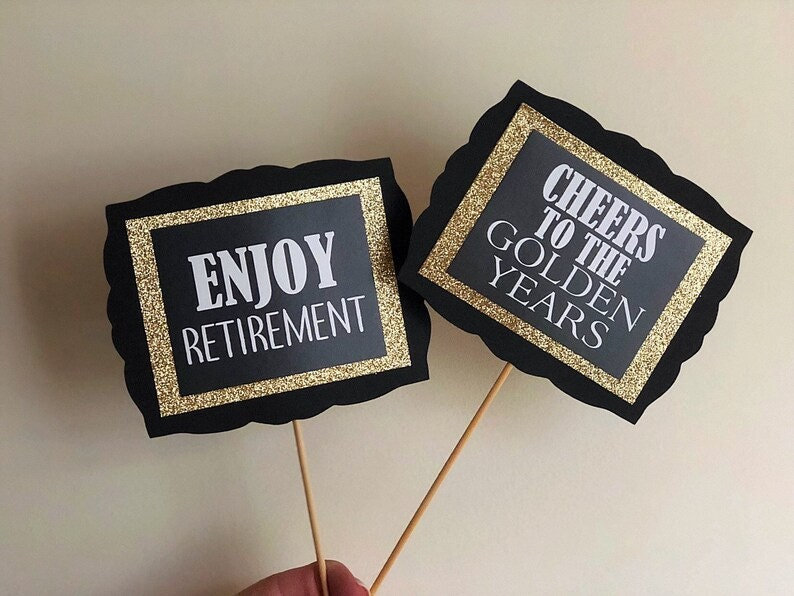 Combo Set: Cheers / Enjoy Retirement Party Table Decorations ...