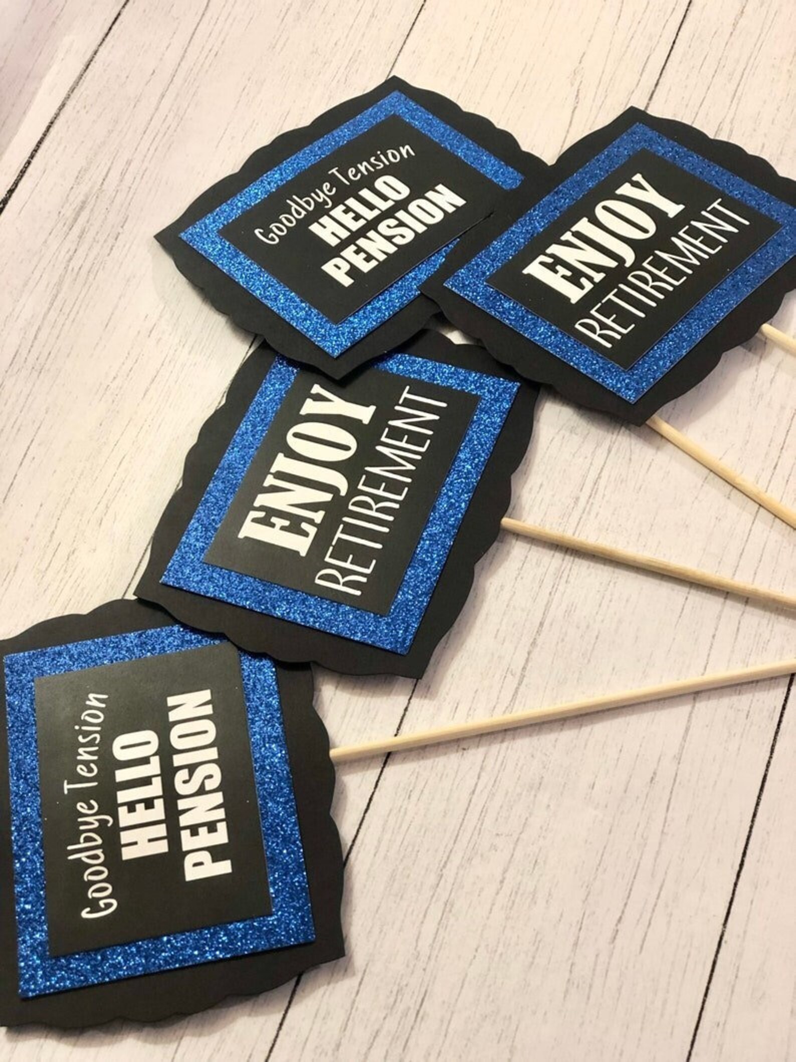 Combo Set: Enjoy / Pension Retirement Party Table Decorations ...