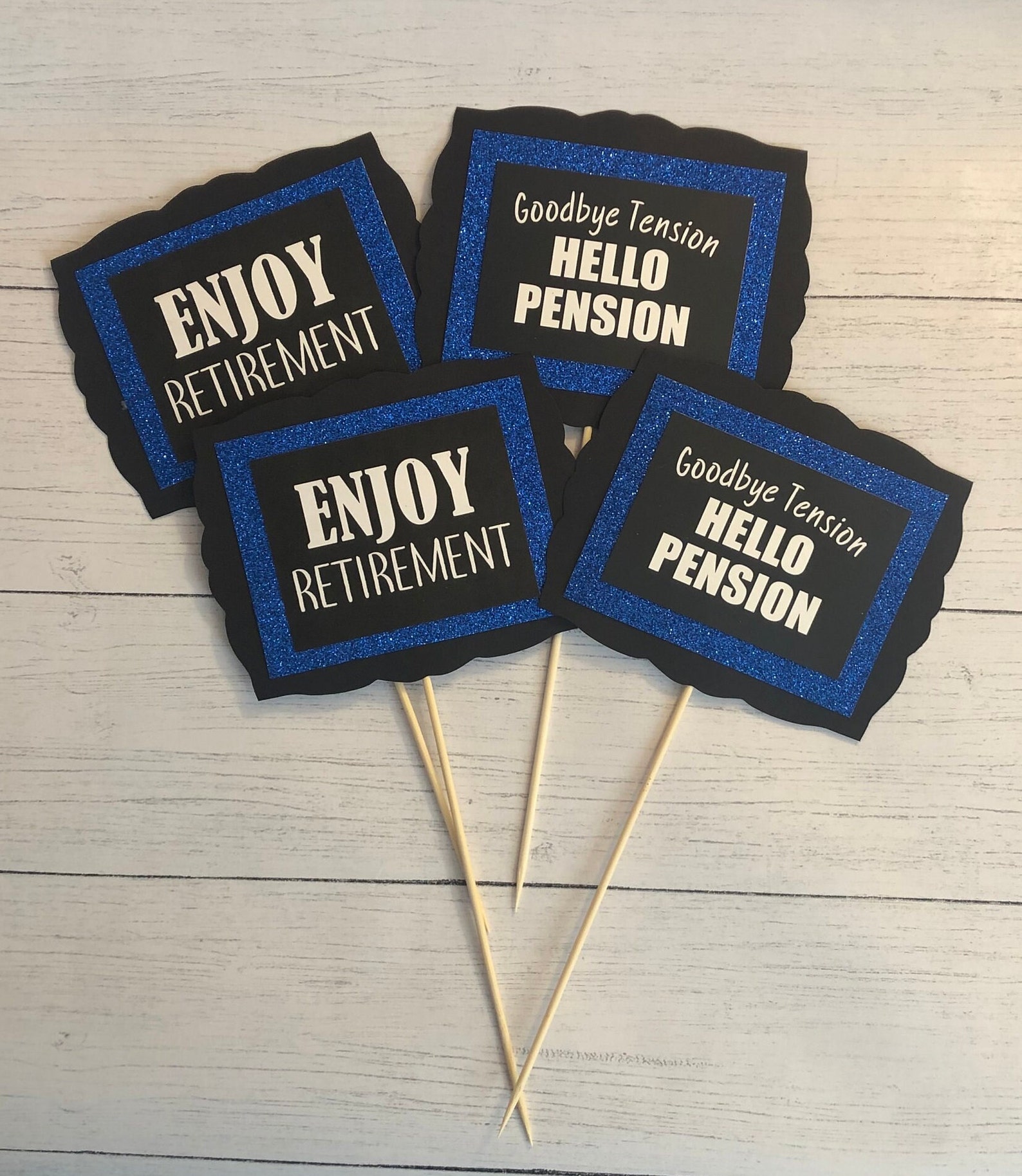 Combo Set: Enjoy / Pension Retirement Party Table Decorations ...