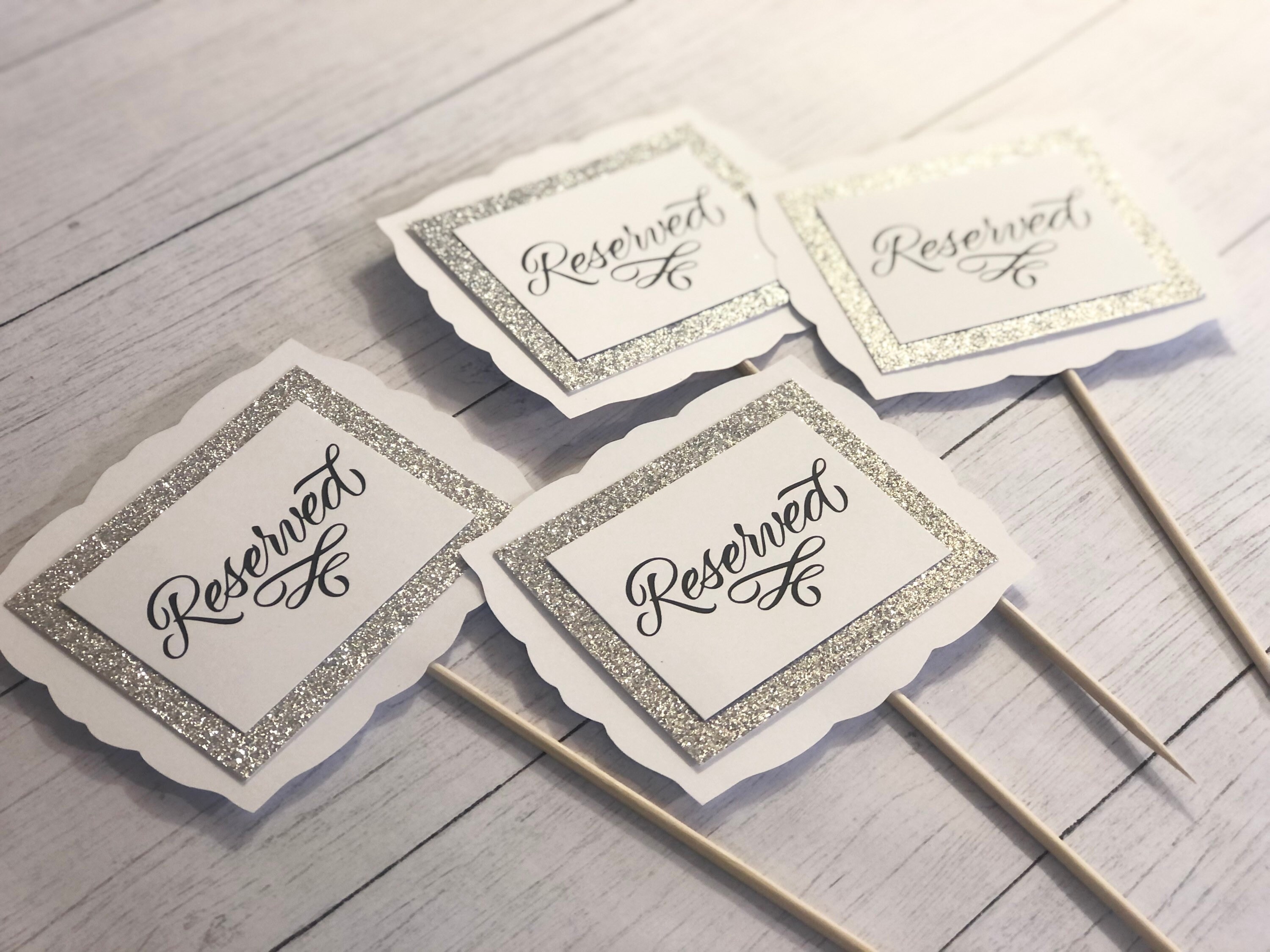 Reserved Sign Wedding, Reserved Seat Sign, Reserved Table Sign ...