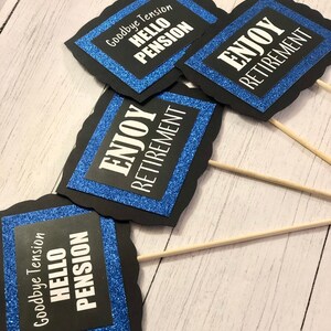 Combo Set: Enjoy / Pension Retirement Party Table Decorations - Etsy