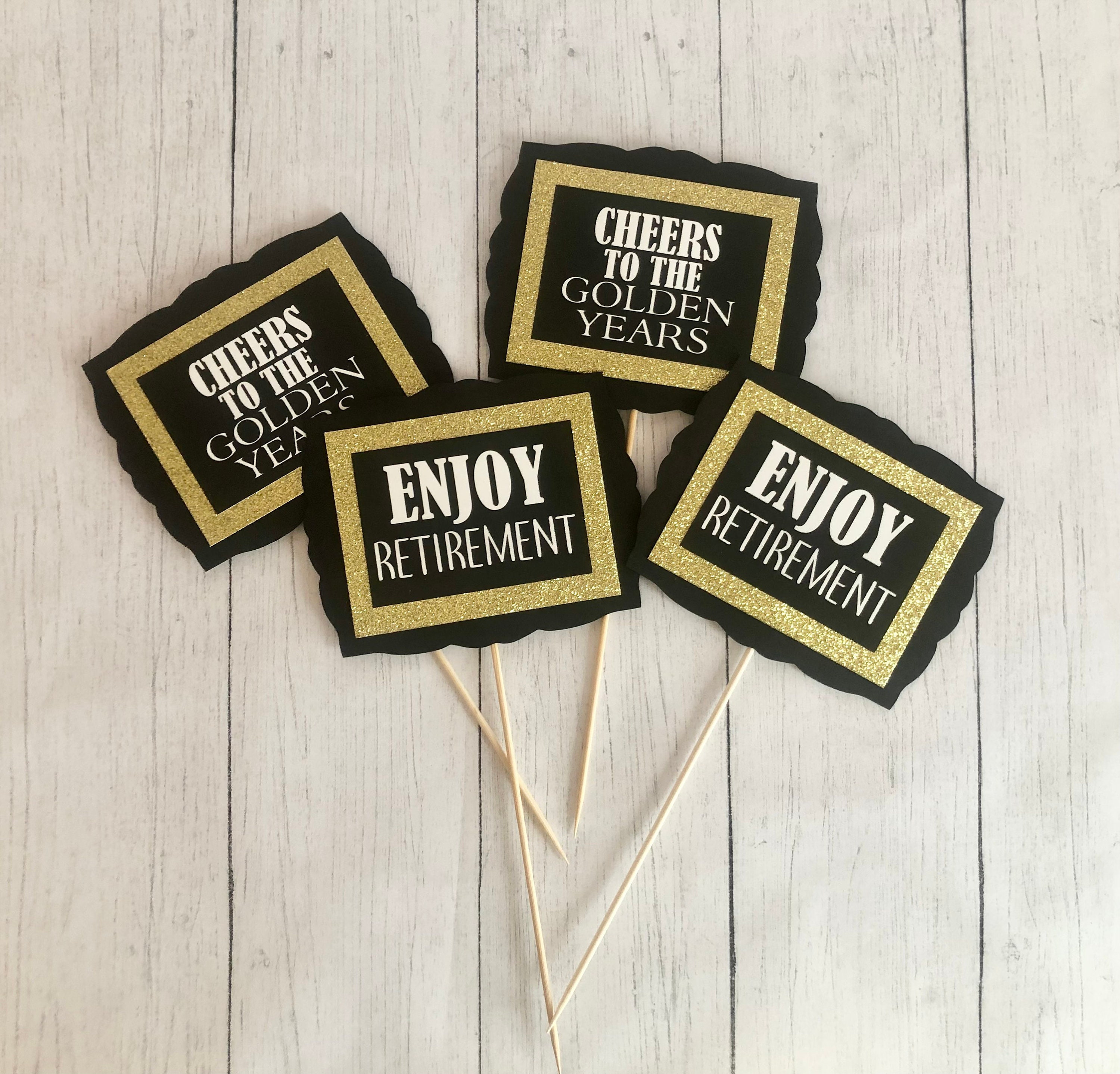 Combo Set: Cheers / Enjoy Retirement Party Table Decorations ...