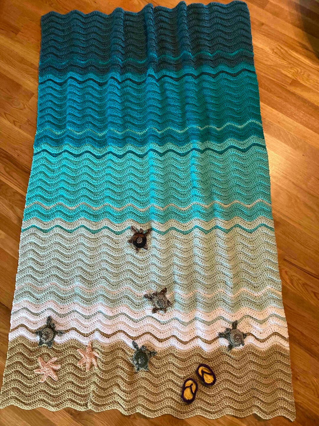Baby Sea Turtle Crochet Afghan Blanket - Etsy