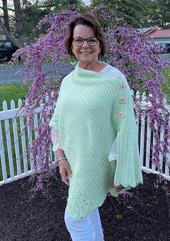 Uptown Poncho Ladies Poncho Spring Poncho - Etsy
