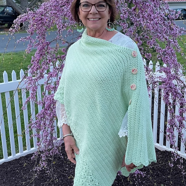 Spring Poncho - Etsy