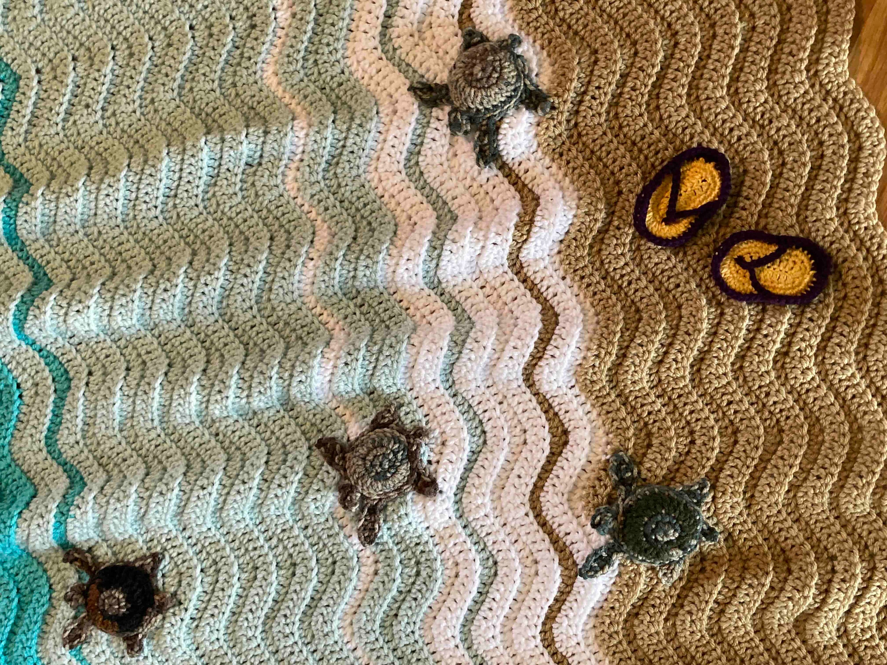 Baby Sea Turtle Crochet Afghan Blanket - Etsy