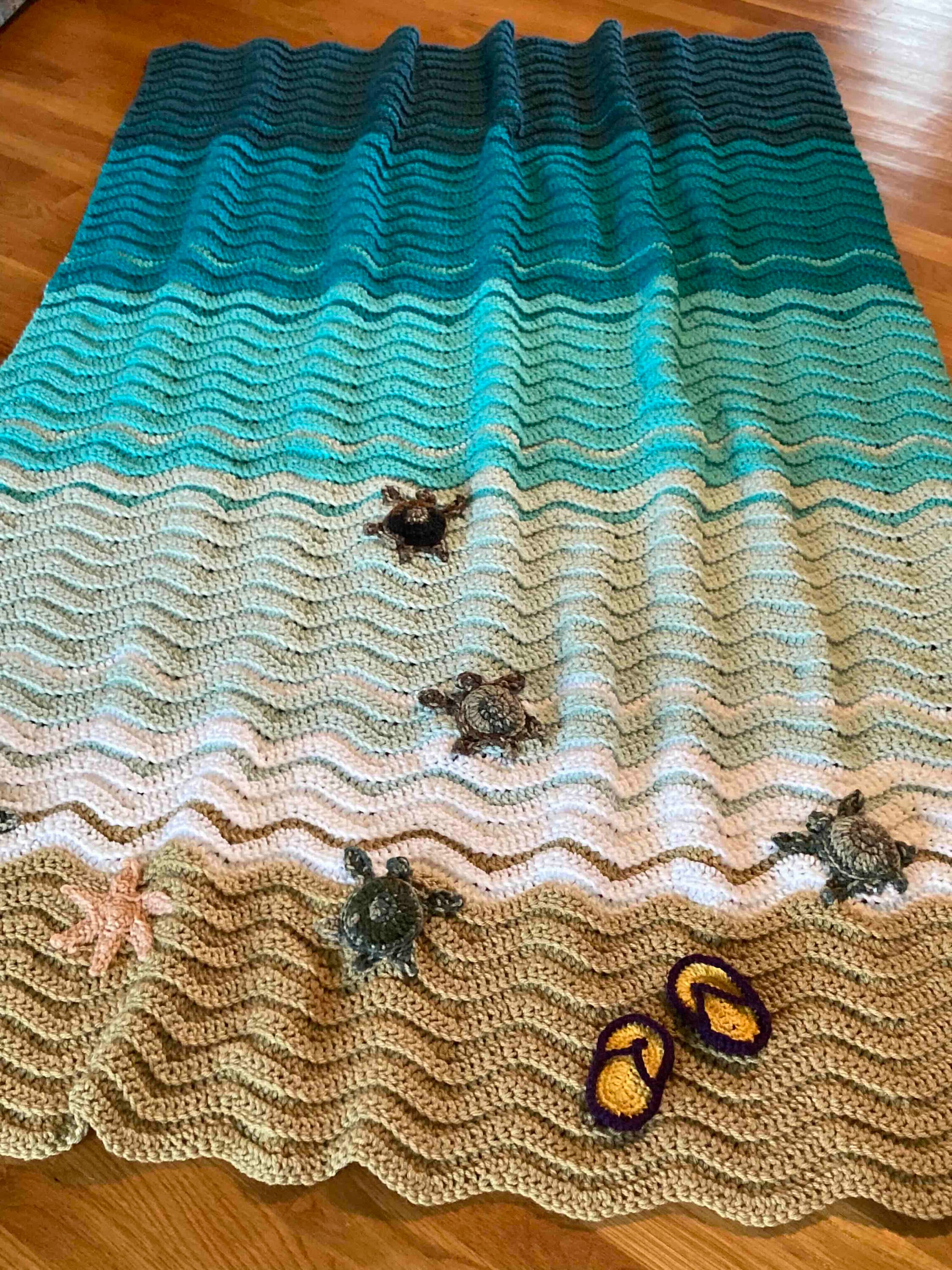Baby Sea Turtle Crochet Afghan Blanket - Etsy