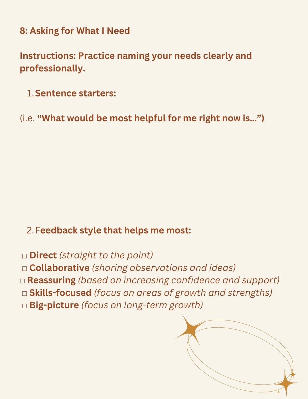 Supervision Reflection Worksheets for Therapists in Training- Printable ...