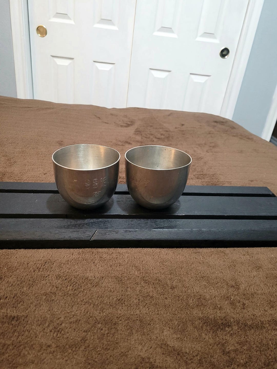 Vintage Pewter Jefferson Cups (2) - Etsy