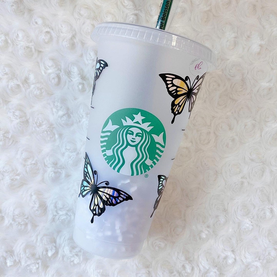 Butterfly Cold Cup | Butterfly Starbucks Cup | Custom Starbucks Cold ...