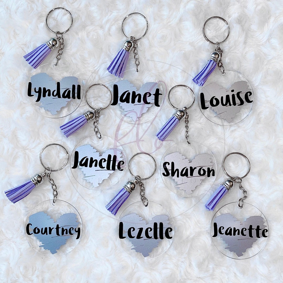 Personalized Acrylic Keychain | Custom Keychain | Name Keychain ...