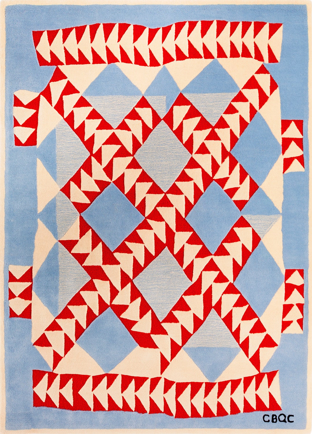 Reduced Gee's Bend Quilt Collection Hand-tufted wild Goose Chase Rug ...