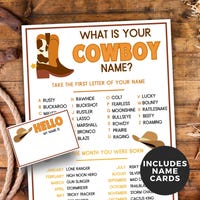 Cowboy Name - Etsy