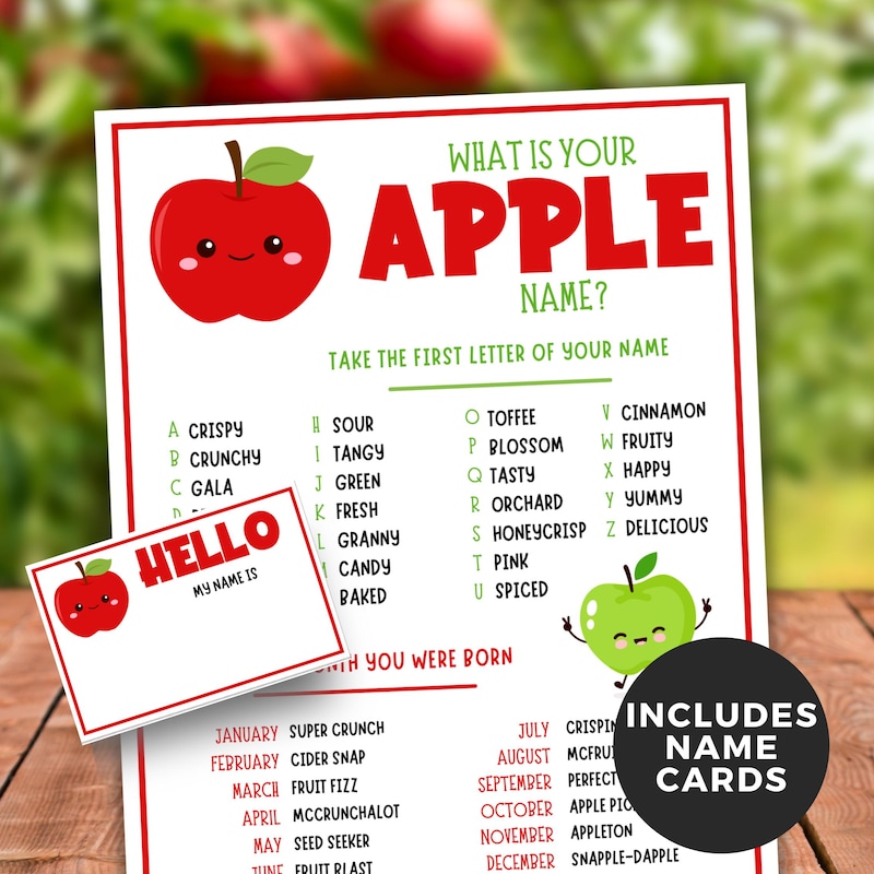 Fall Themed Name Tags - Etsy