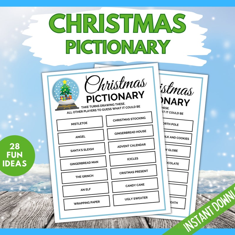 Christmas Pictionary - Etsy