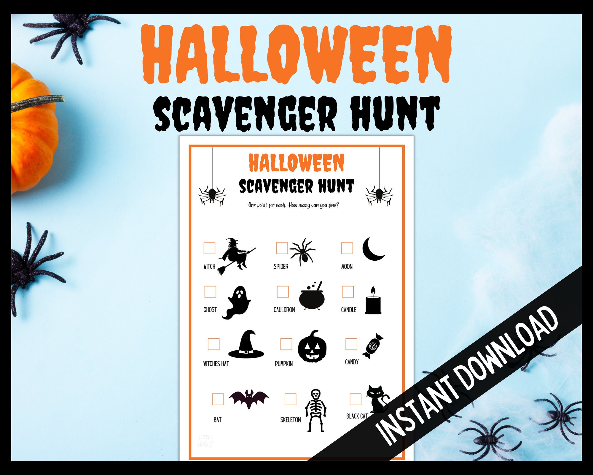 Halloween Games Kids Bundle 8 Halloween Printable Games for - Etsy