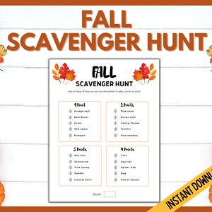 Fall 7 Game BUNDLE, Printable Autumn Game Bundle, Fall Activities for ...