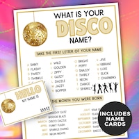 Disco Party VIP Badge, Disco Theme, Disco Party All Access Pass | Edit ...