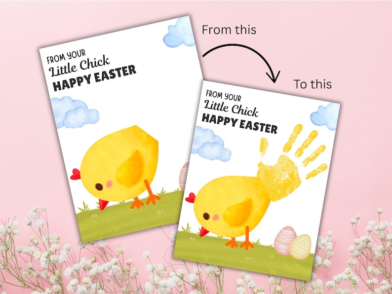 Easter Handprint Craft for Kids, Printable Spring Handprint Art ...