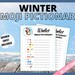 Winter Emoji Pictionary, Winter Pictionary, Holiday Games, Printable ...