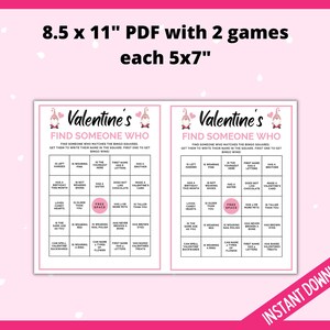 Valentines Find Someone Who Game, Valentines Day Game, Valentines ...