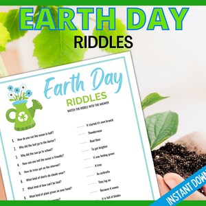 Earth Day Jokes for Kids, Printable Earth Day Riddles, Earth Day ...