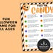 Halloween Pass the Candy Game, Halloween Activity, Pass the Prize Game ...