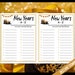 New Year's Eve A-Z Party Game, New Year's Eve Printable Game, Party ...