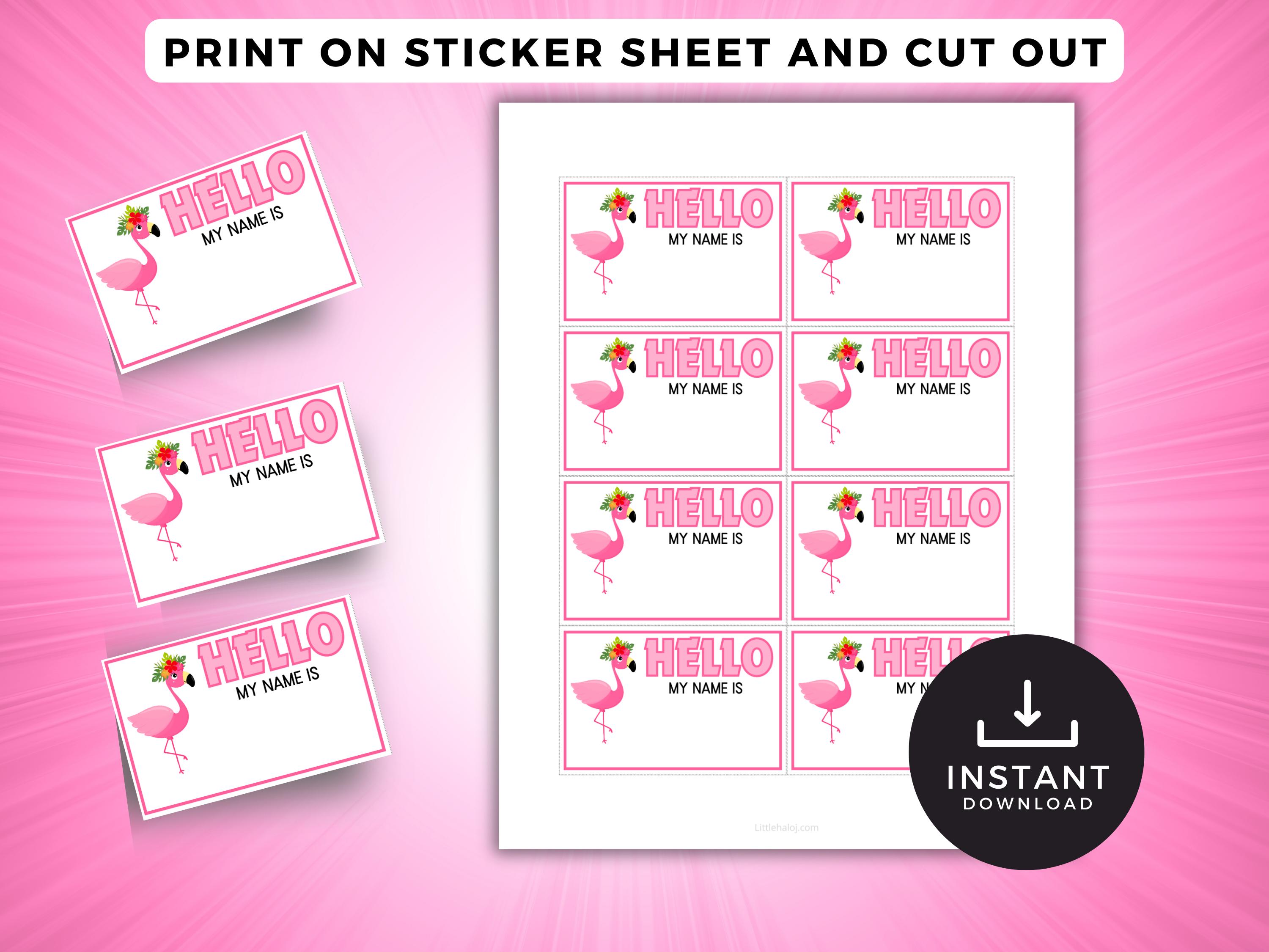 What is Your Flamingo Name, Tropical Name Game Printable, Printable ...