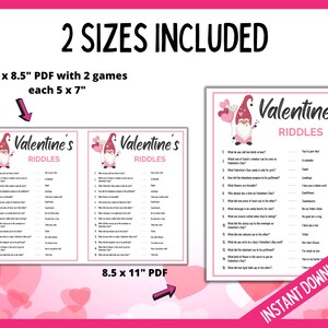 Valentine Riddles for Kids, Printable Valentine's Day Jokes, Valentines ...