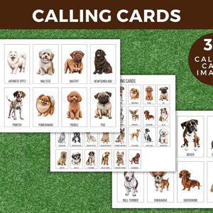 Dog Breed Bingo, Dog Party Game, 50 Printable Dog Game Bingo Cards ...
