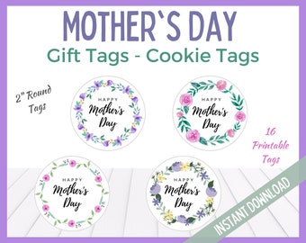 Mother's Day Gift Tags Printable Mothers Day Treat Tags - Etsy