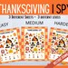 Kids Thanksgiving Games Bundle Thanksgiving I Spy - Etsy