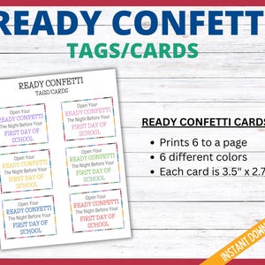 Ready Confetti Poem, Ready Confetti for Teachers to Give Children for ...